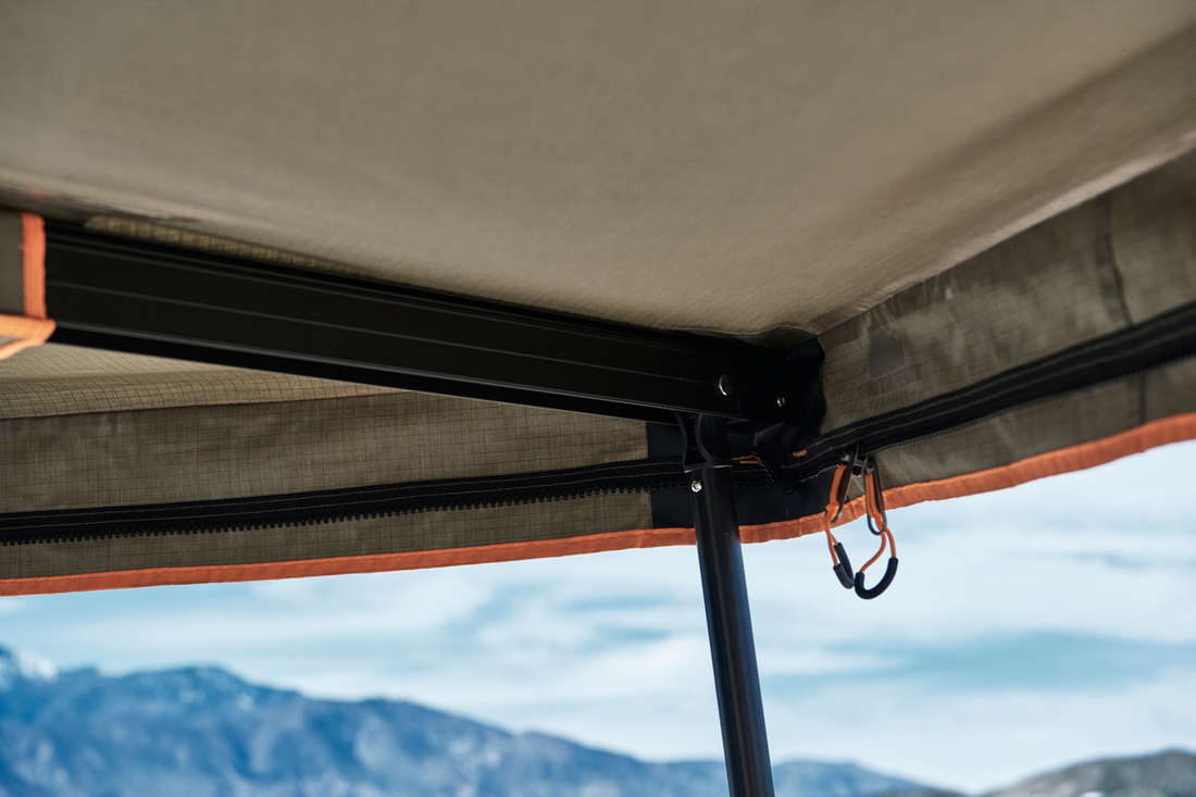 270 Degree Awning, Compact, Driver Side, C-Channel Aluminum, Olive