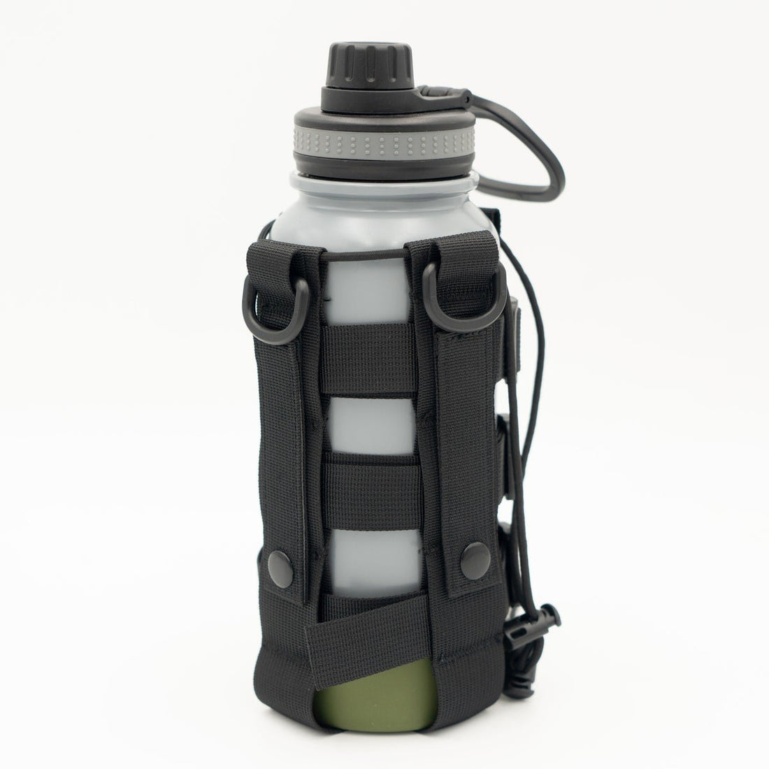 Steel Water Bottle Holster/Carrier, Nylon Webbing