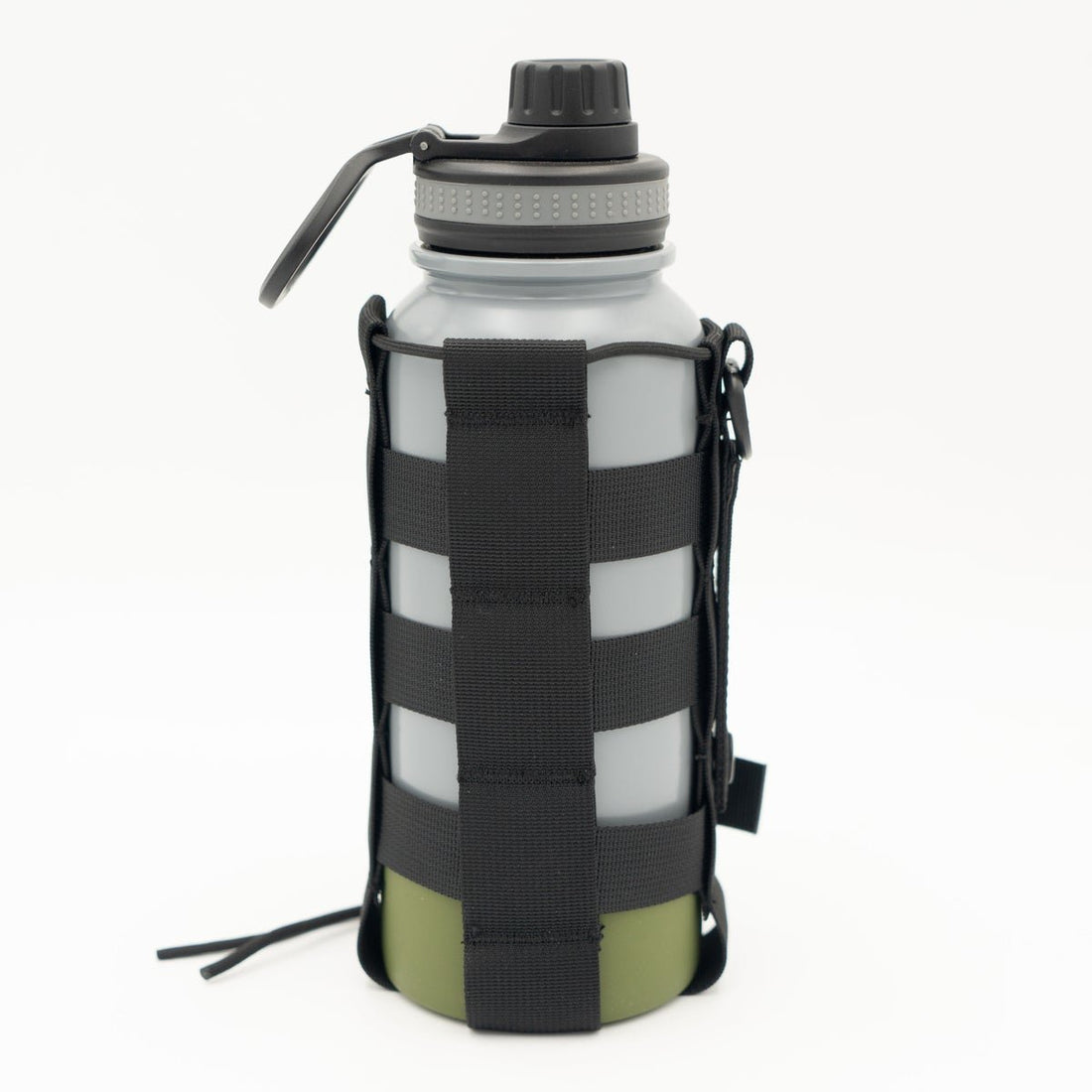 Steel Water Bottle Holster/Carrier, Nylon Webbing