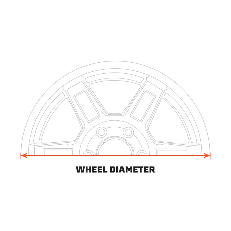 Ascent Wheel 17x8.5, Gloss Black, Aluminum